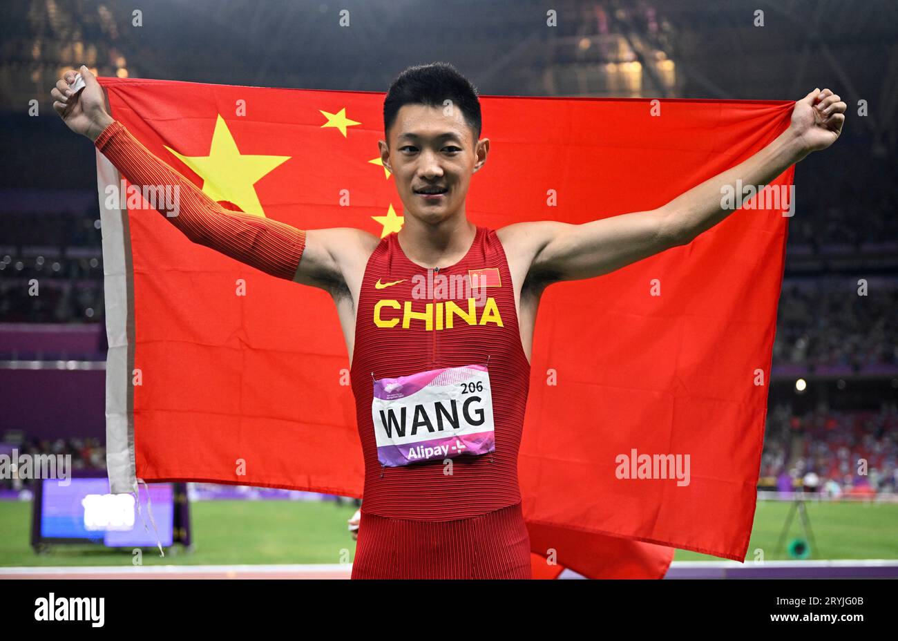 Hangzhou, China's Zhejiang Province. 1st Oct, 2023. Wang Jianan of ...