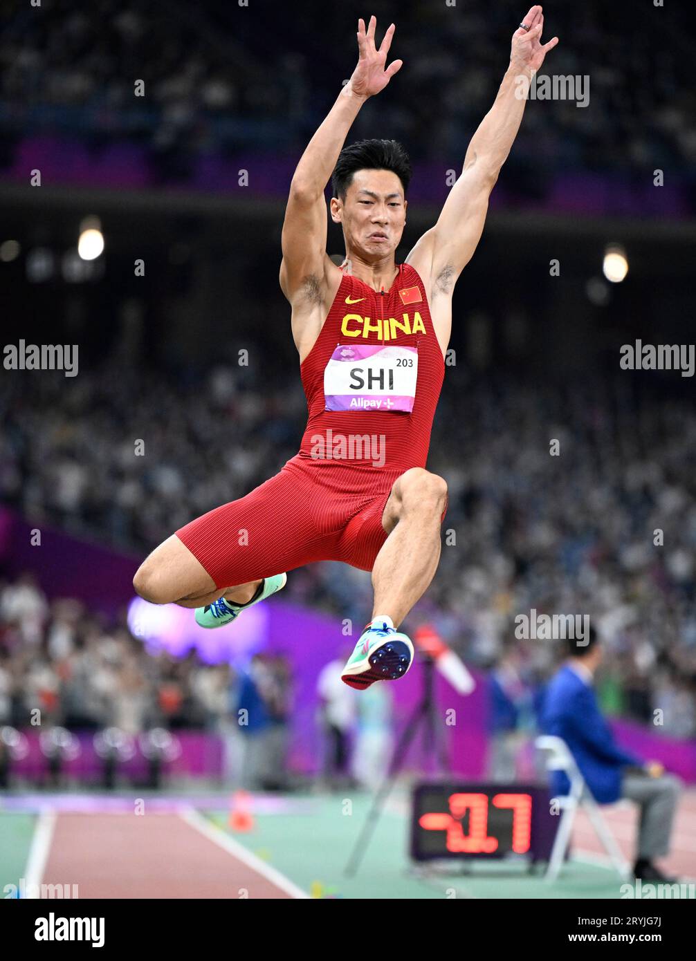 Hangzhou, China's Zhejiang Province. 1st Oct, 2023. Shi Yuhao of China ...