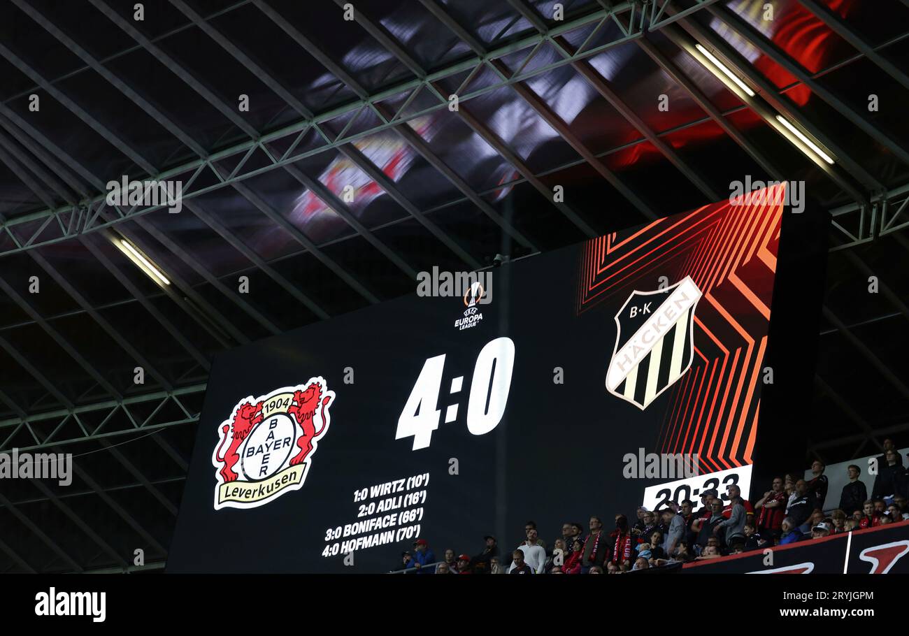 Leverkusen, Deutschland. 21st Sep, 2023. firo: 09/21/2023, football ...