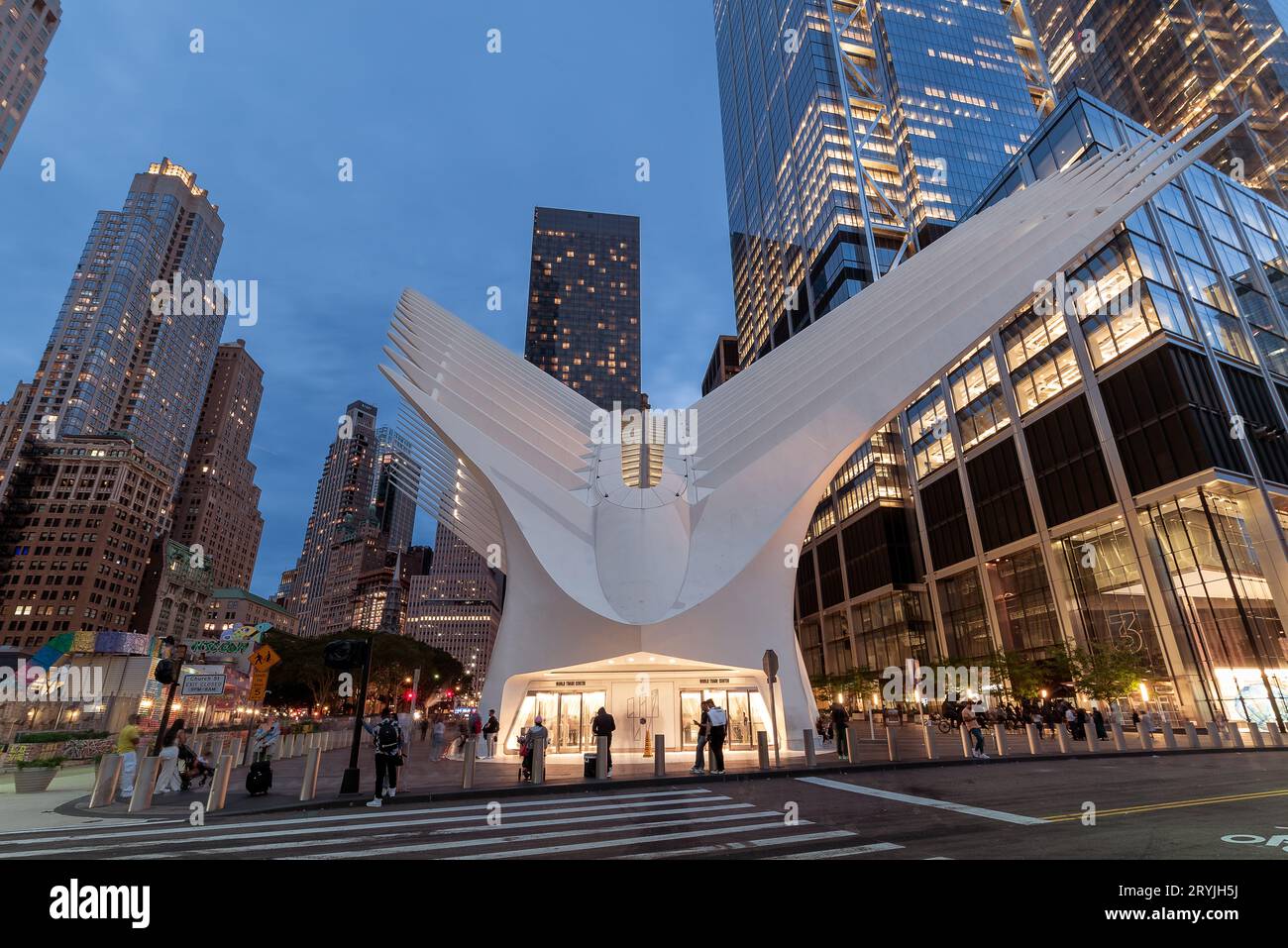 Aerial view new york oculus hi-res stock photography and images - Alamy