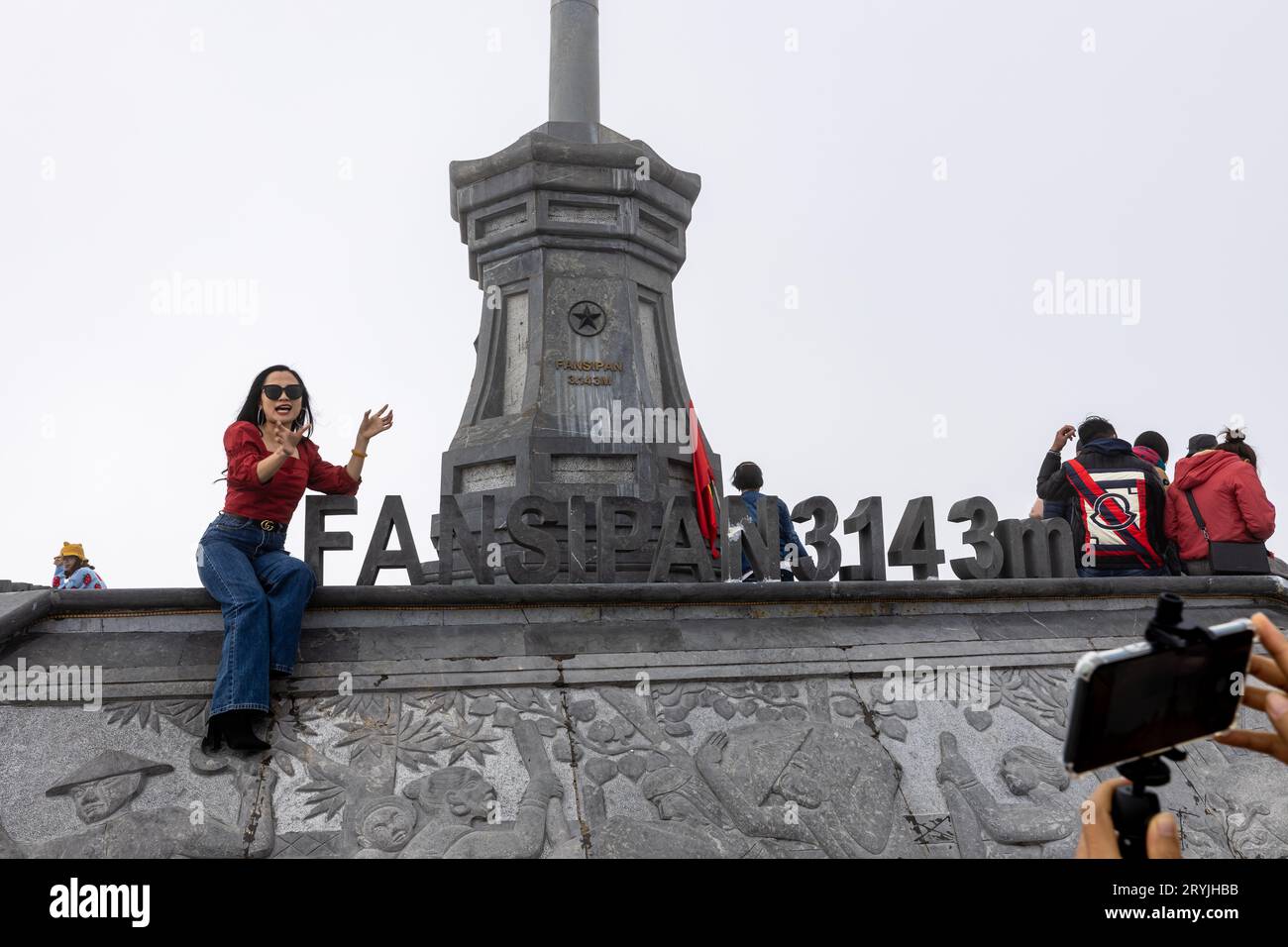 The Summit of the Fansipan in Vietnam Stock Photo - Alamy