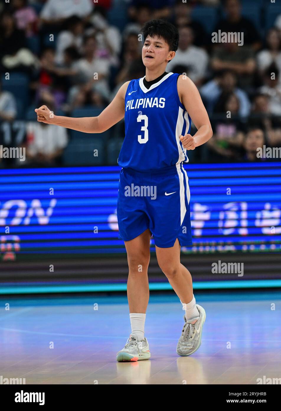 Hangzhou, China. 01st Oct, 2023. Afril Bernardino of the Philippines ...