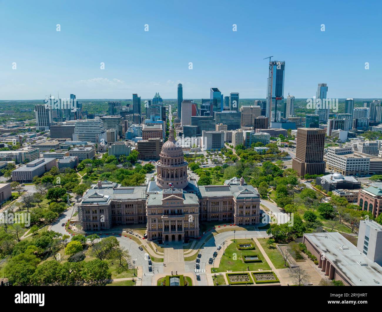 Aerial View Of The Texas State Capitol In Austin Texas Stock Photo - Alamy