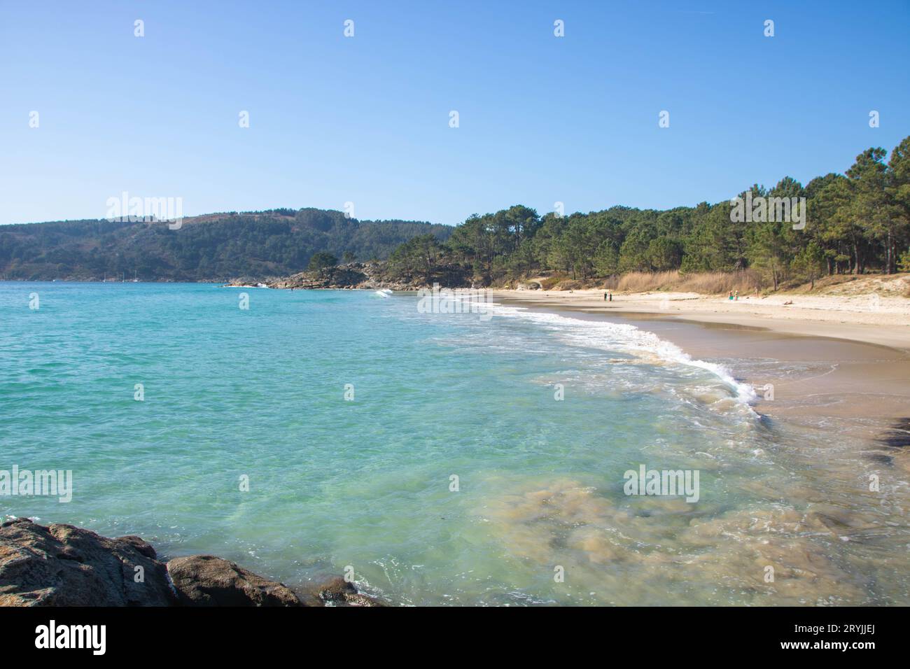 Beautiful Nerga beach in Cangas, Galicia Stock Photo - Alamy