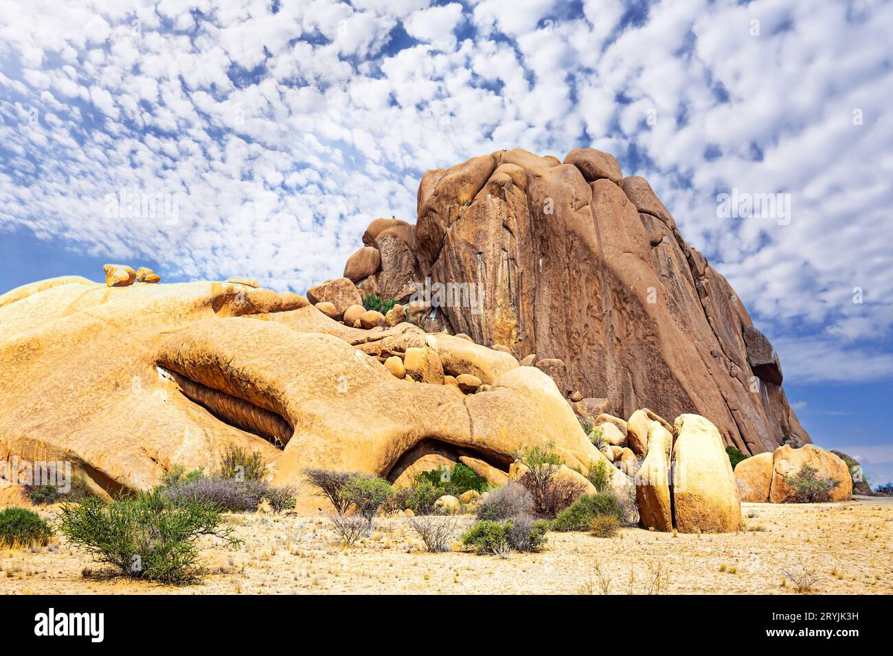 Stone rock massif in Namibia Stock Photo - Alamy