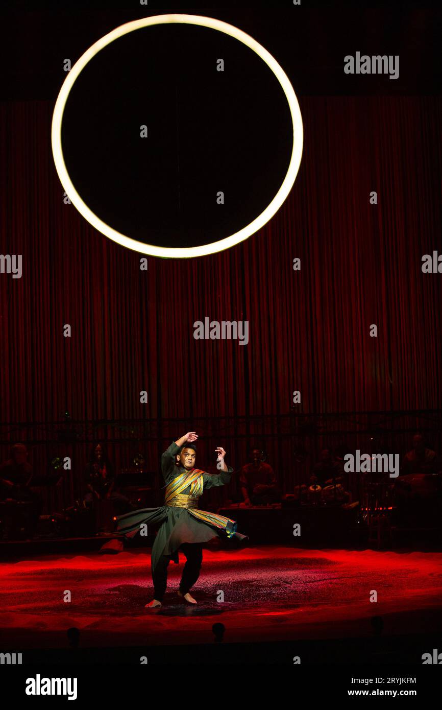 end of part 1, with setting sun: Jay Emmanuel in THE MAHABHARATA ...