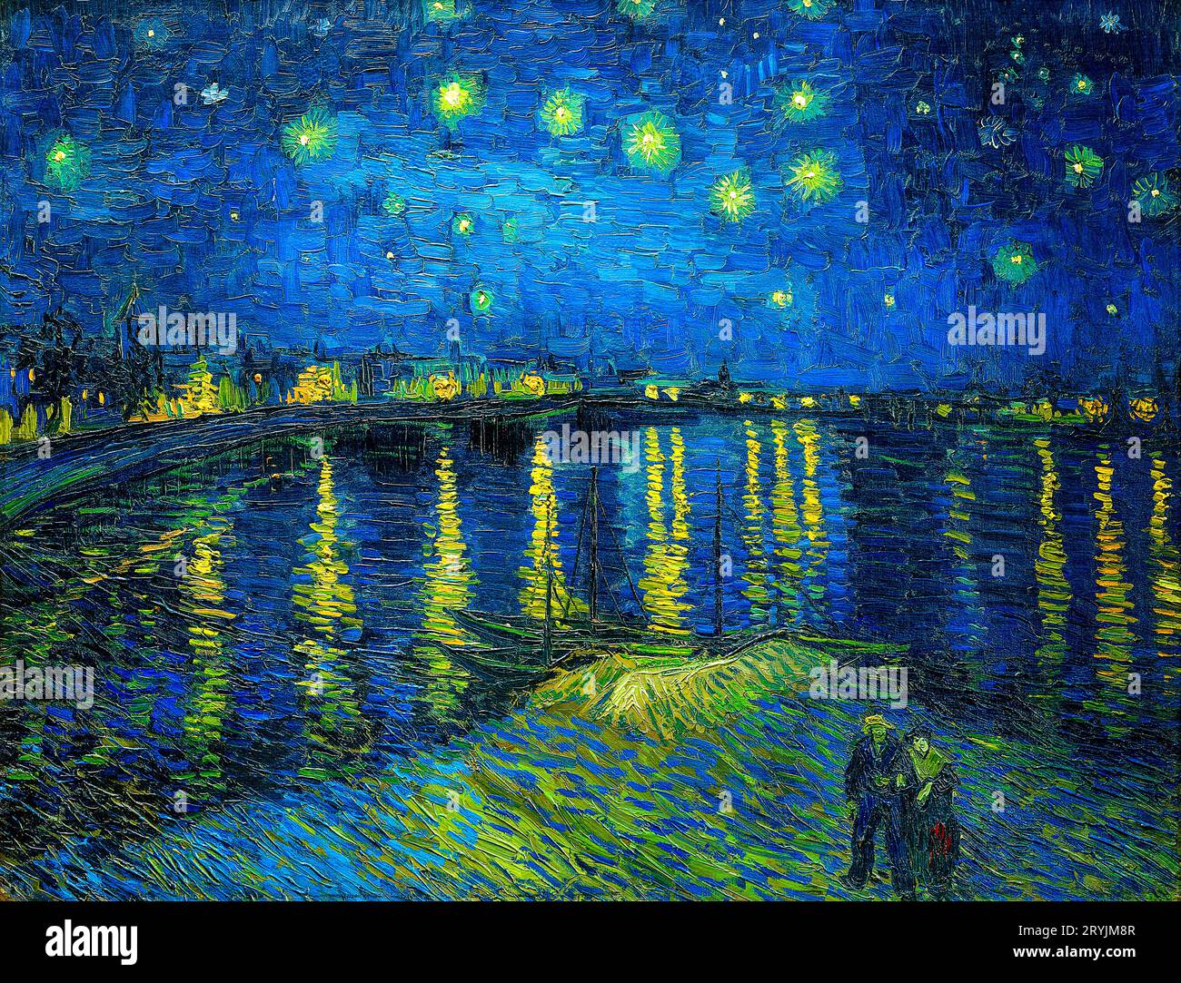 The starry night painting by vincent van gogh hi-res stock photography ...