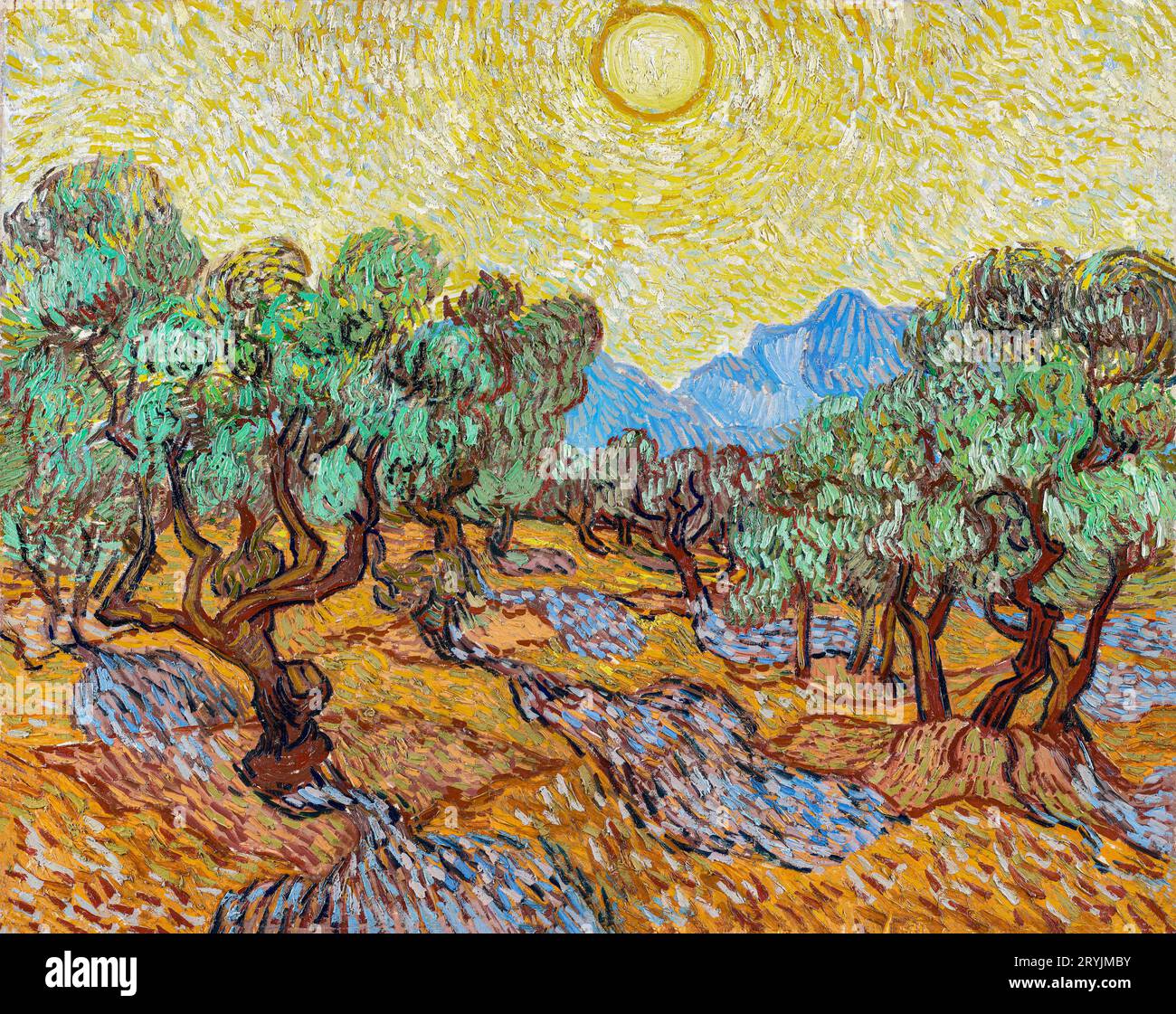 Trees In The Landscape 5 Vincent Van Gogh And Swirling