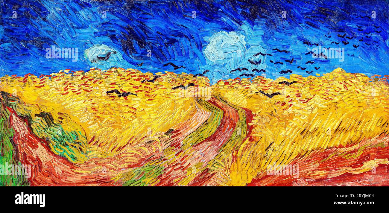 Vincent van gogh wheatfield with crows hi-res stock photography and ...