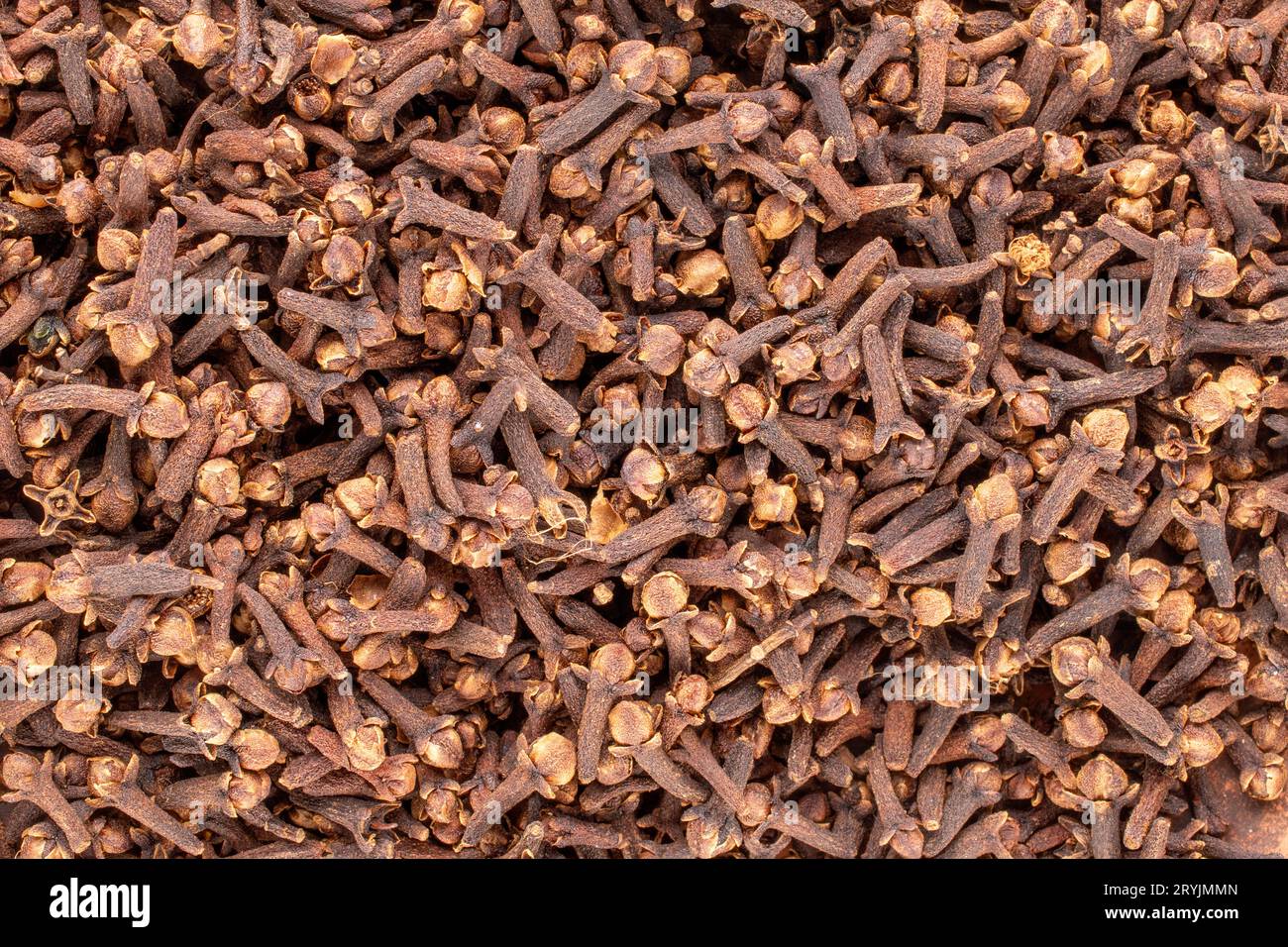 Dry aromatic cloves, macro, top view Stock Photo - Alamy