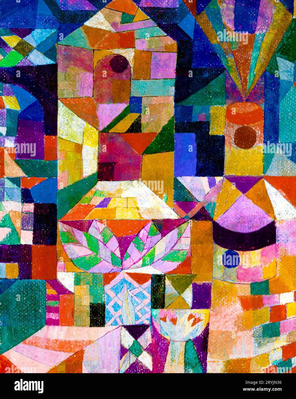 Burggarten (1919) painting in high resolution by Paul Klee Stock Photo ...
