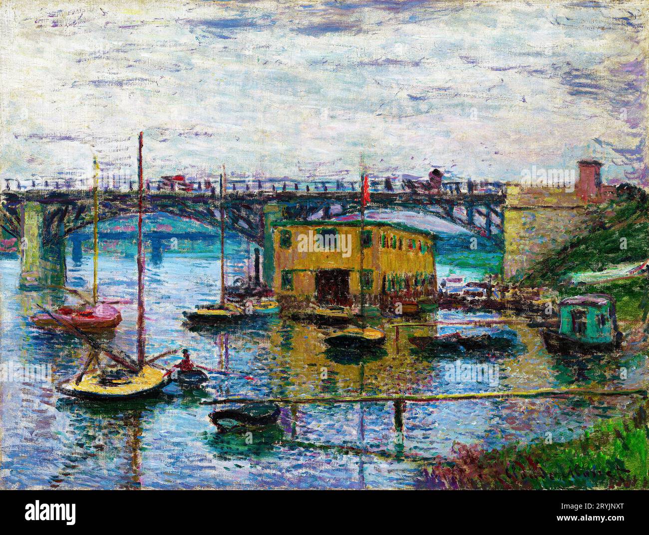 Claude monet bridge at argenteuil hi-res stock photography and images ...