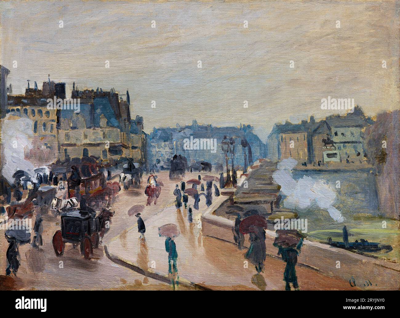 Claude Monet's The Pont Neuf (1871) famous painting Stock Photo - Alamy