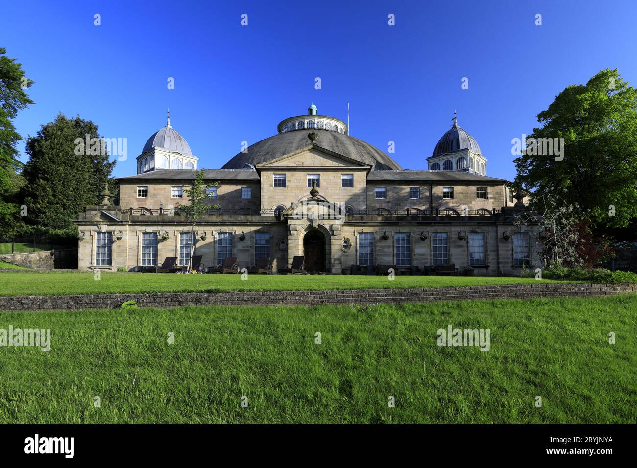 The Derby University building, Buxton town, Peak District National Park ...