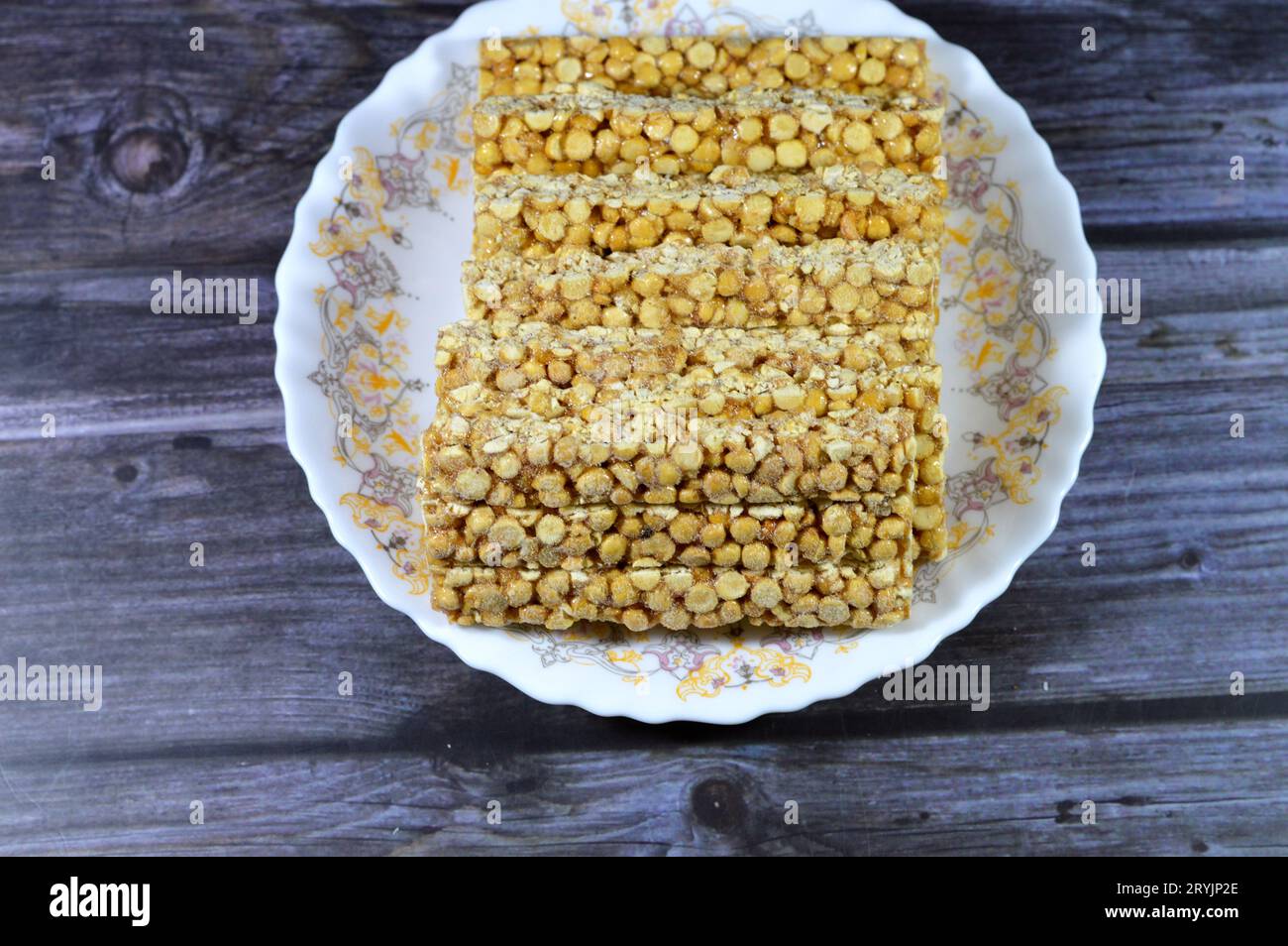 chickpeas bars candy sweets, an Eastern candy made as a celebration of ...