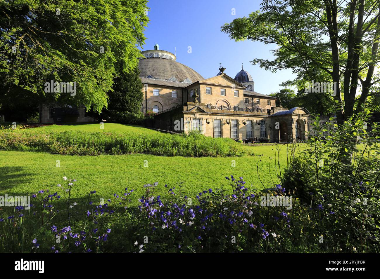 The Derby University building, Buxton town, Peak District National Park ...