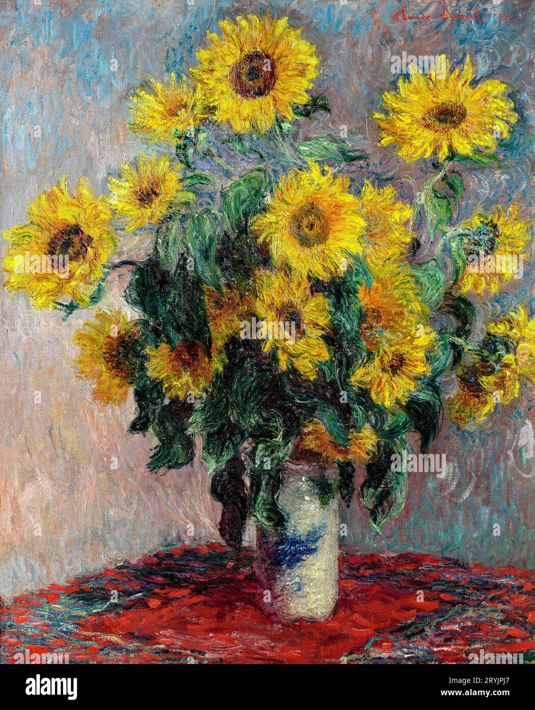 Painting claude monet sunflowers hi-res stock photography and images ...