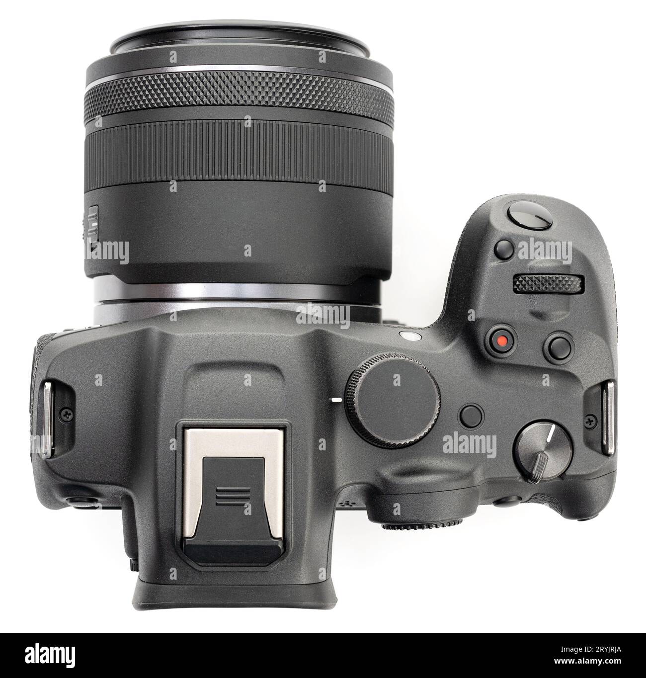 Mirrorless camera on white Cut Out Stock Images & Pictures - Alamy