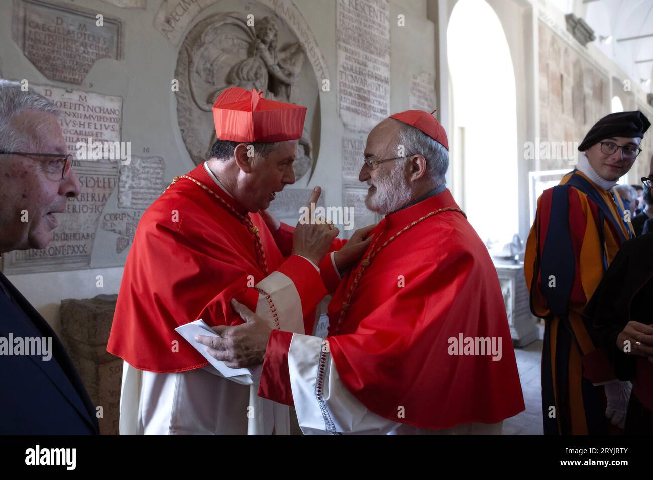 Vatican City, Vatican, 30 September 2023. Newly elected Cardinal Angel ...