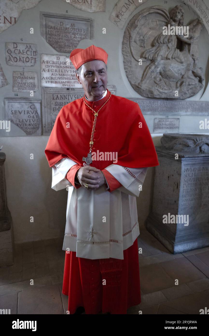 Vatican City, Vatican, 30 September 2023. Newly elected Cardinal Angel ...