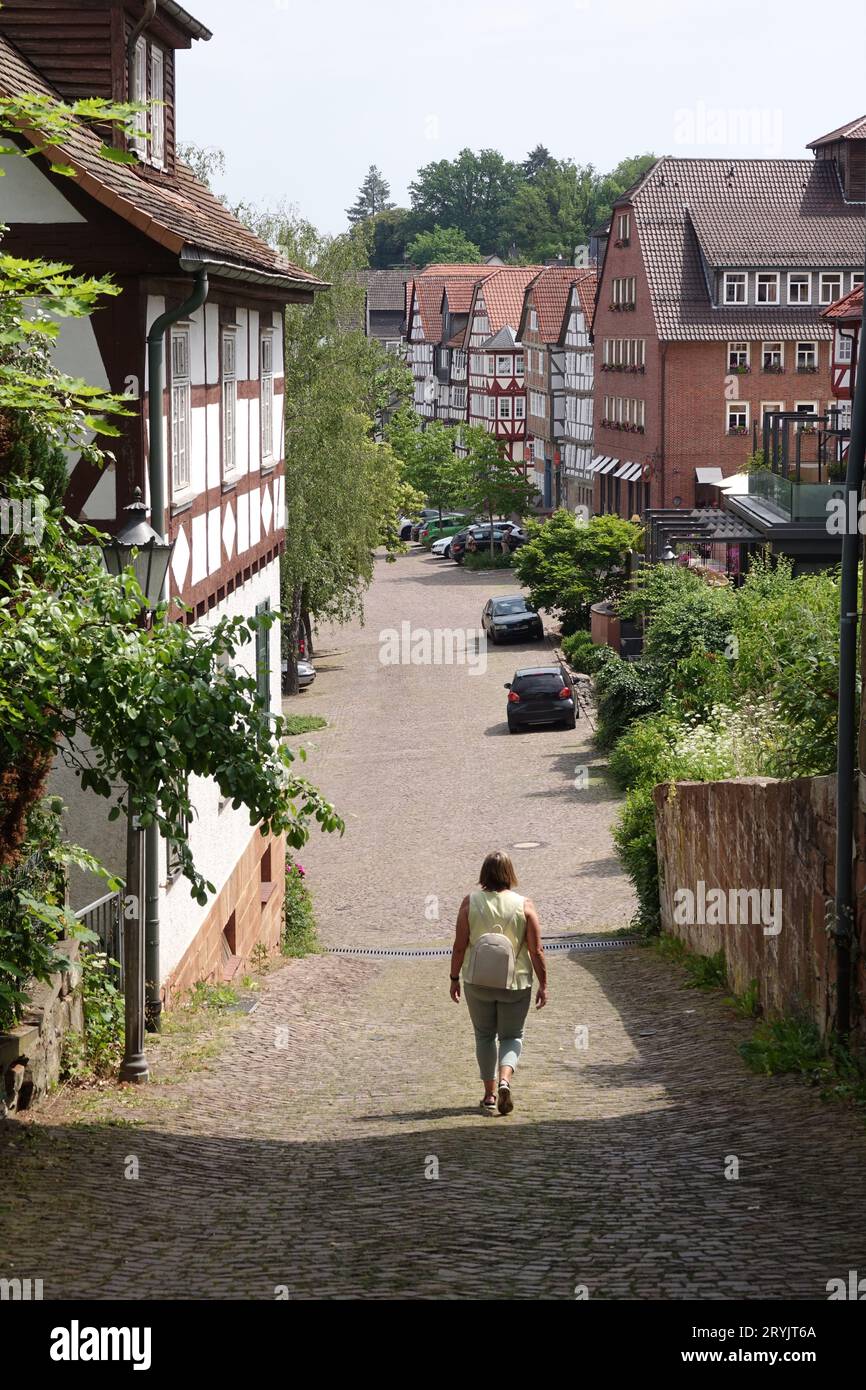 Old town in Frankenberg (Eder Stock Photo - Alamy