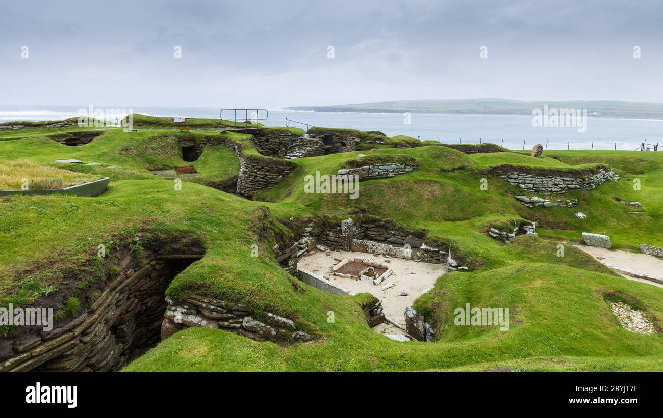 Skara Brae in the Orkney Islands Stock Photo - Alamy