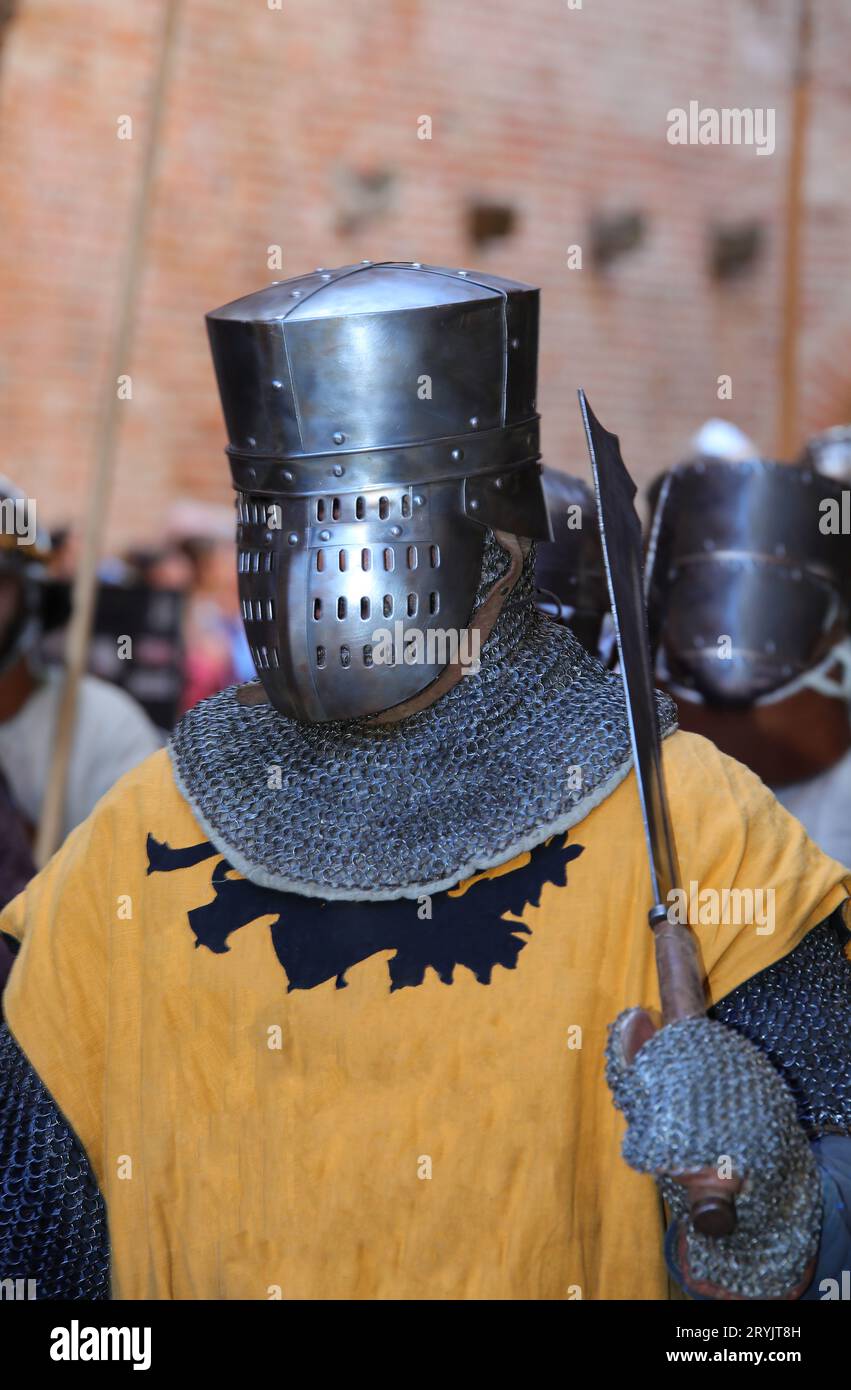 Armored headgear hi-res stock photography and images - Alamy