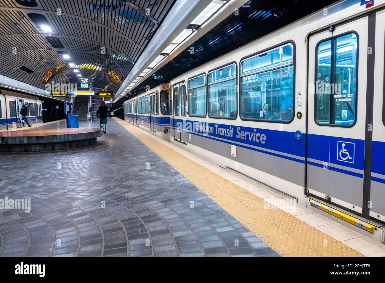 Edmonton, Alberta, Canada. Apr 3, 2023. An Edmonton Transit Service ...