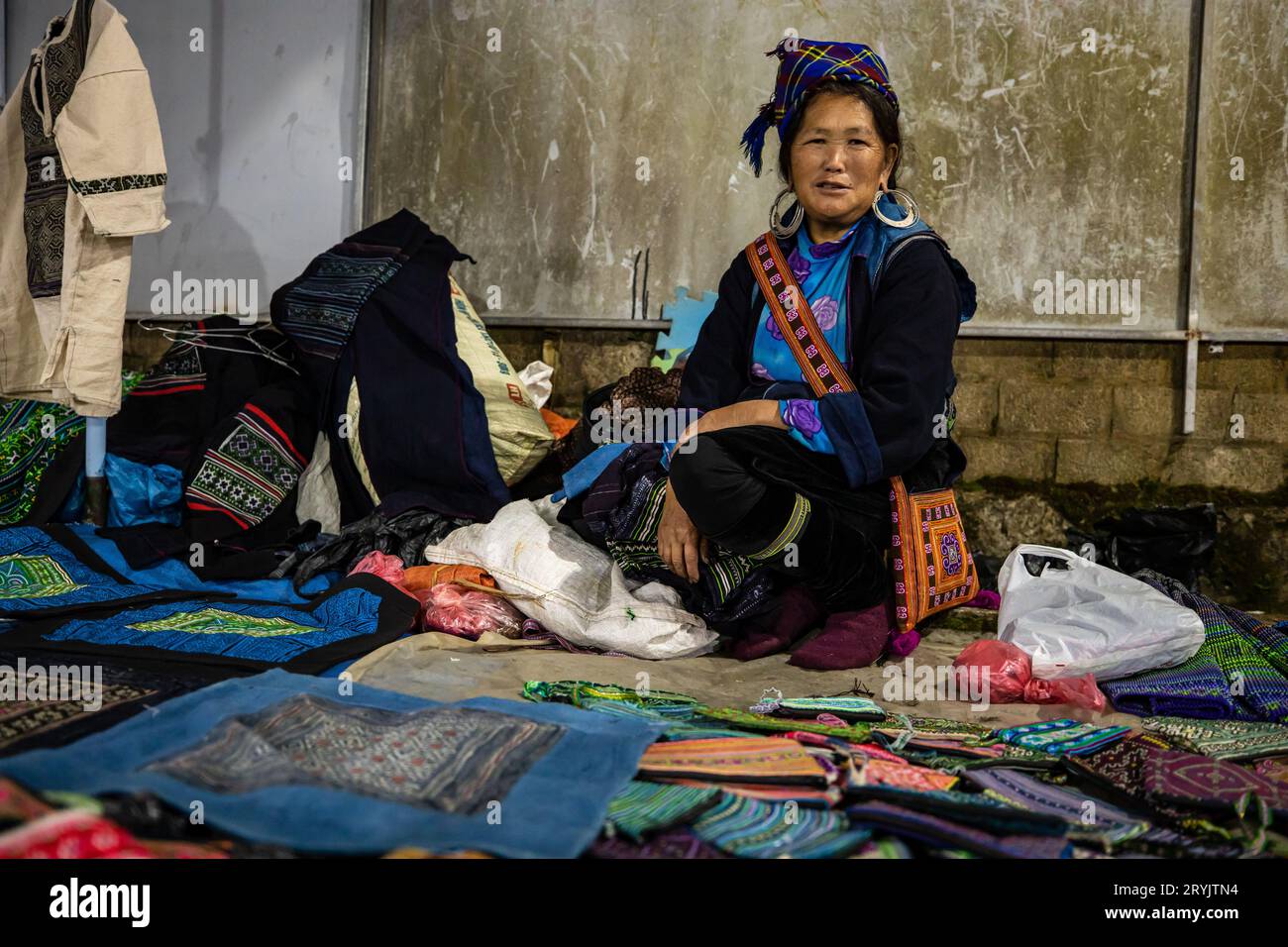 The Street Market of Sapa in Vietnam Stock Photo - Alamy