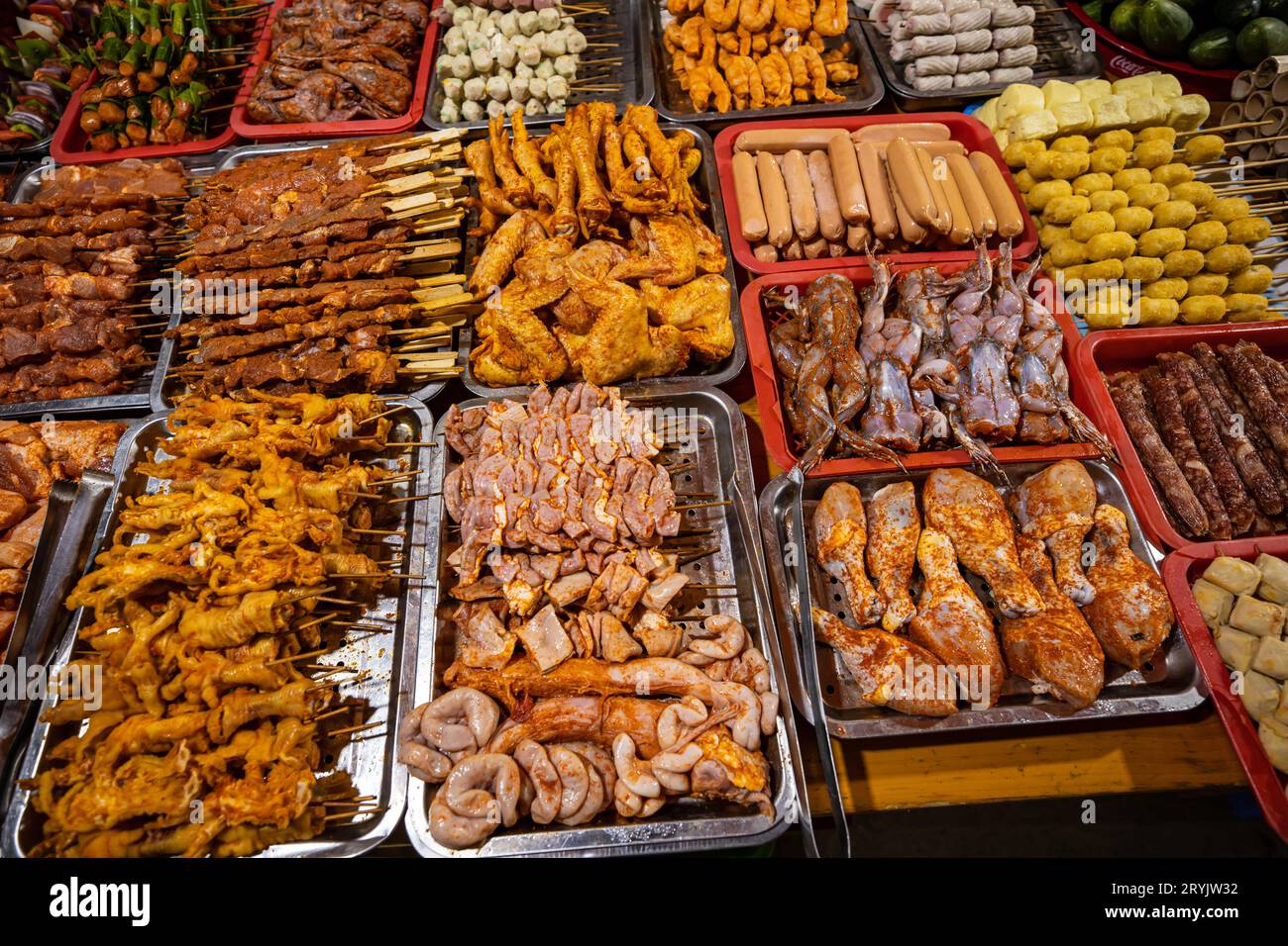 Street Food Restaurants in Sapa in North Vietnam Stock Photo - Alamy