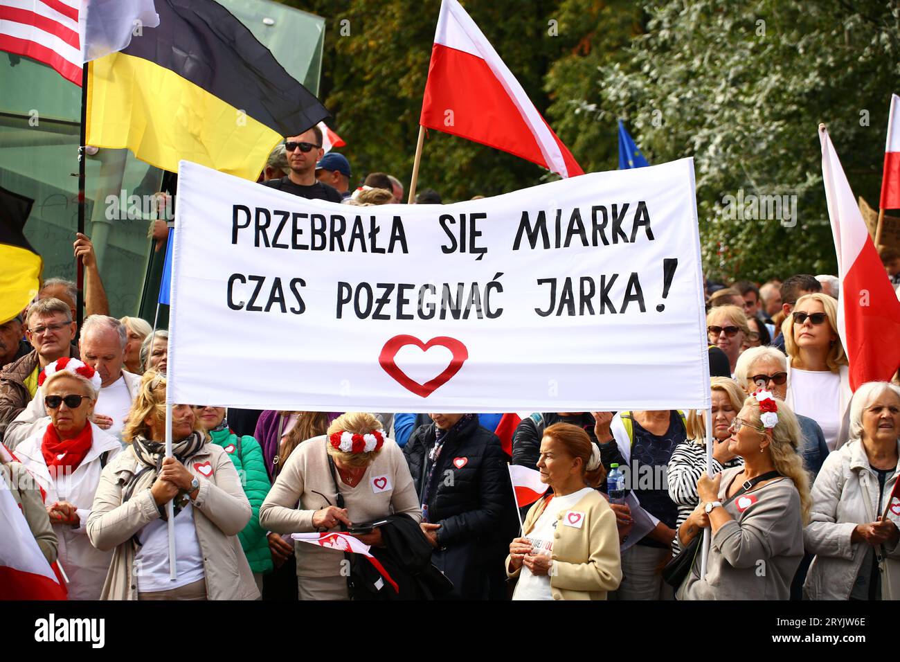 Poland, Warsaw, 1st October 2023: Opposition party PO Platforma ...