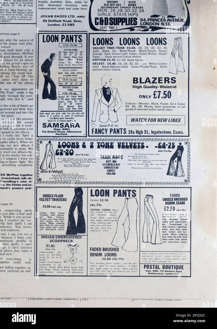 1970s fashion flares hi-res stock photography and images - Alamy