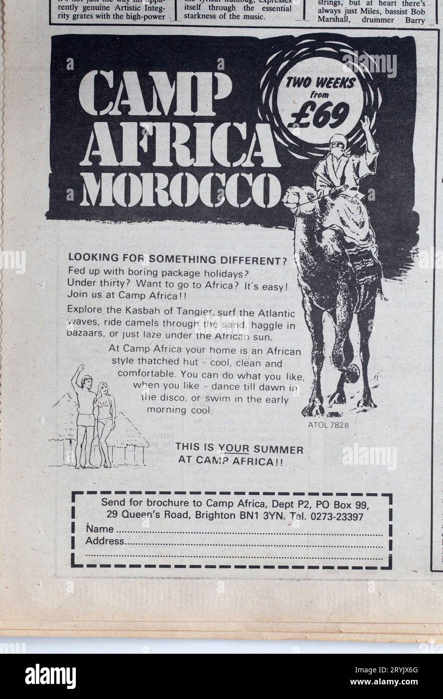 Advert for Concerts in 1970s issue of NME New Musical Express Music ...