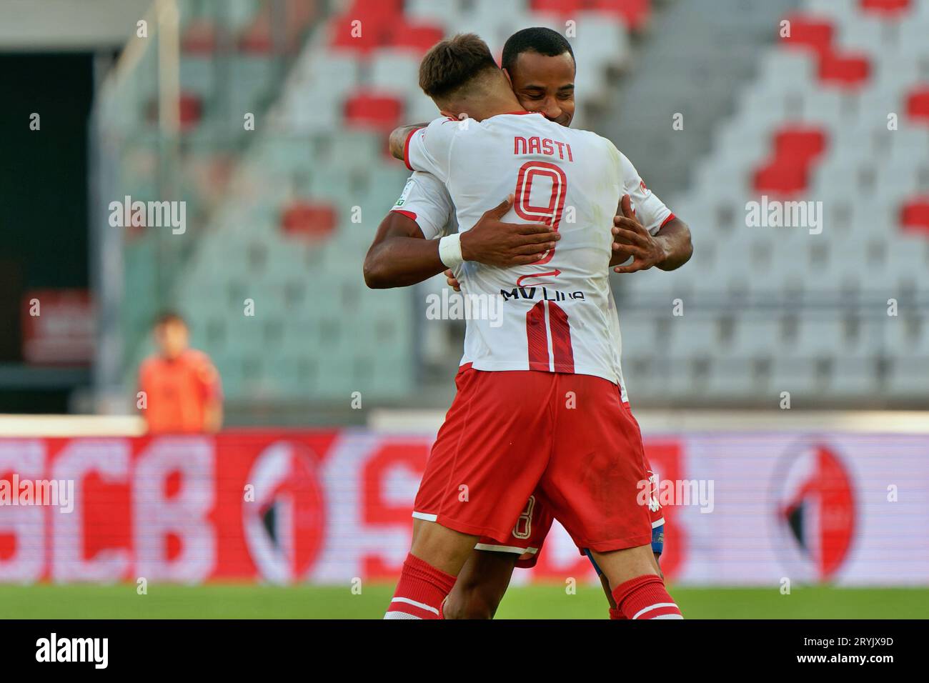 Bari, Italy. 01st Oct, 2023. Davide Diaw (SSC Bari) celebrates after ...