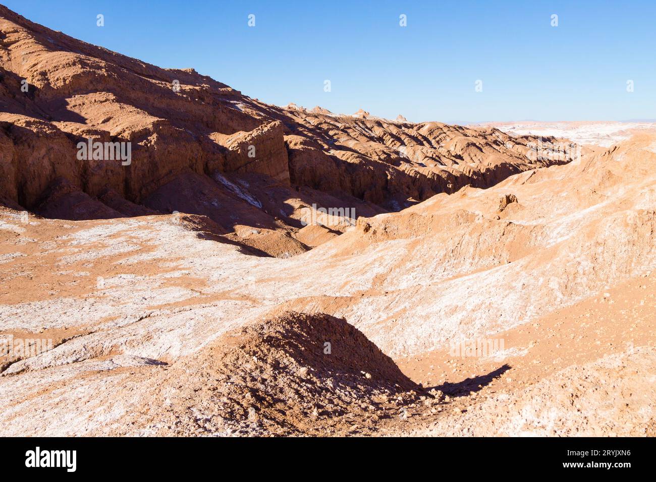 Valley of the Moon landscape, Chile. Chilean panorama. Valle de la Luna ...