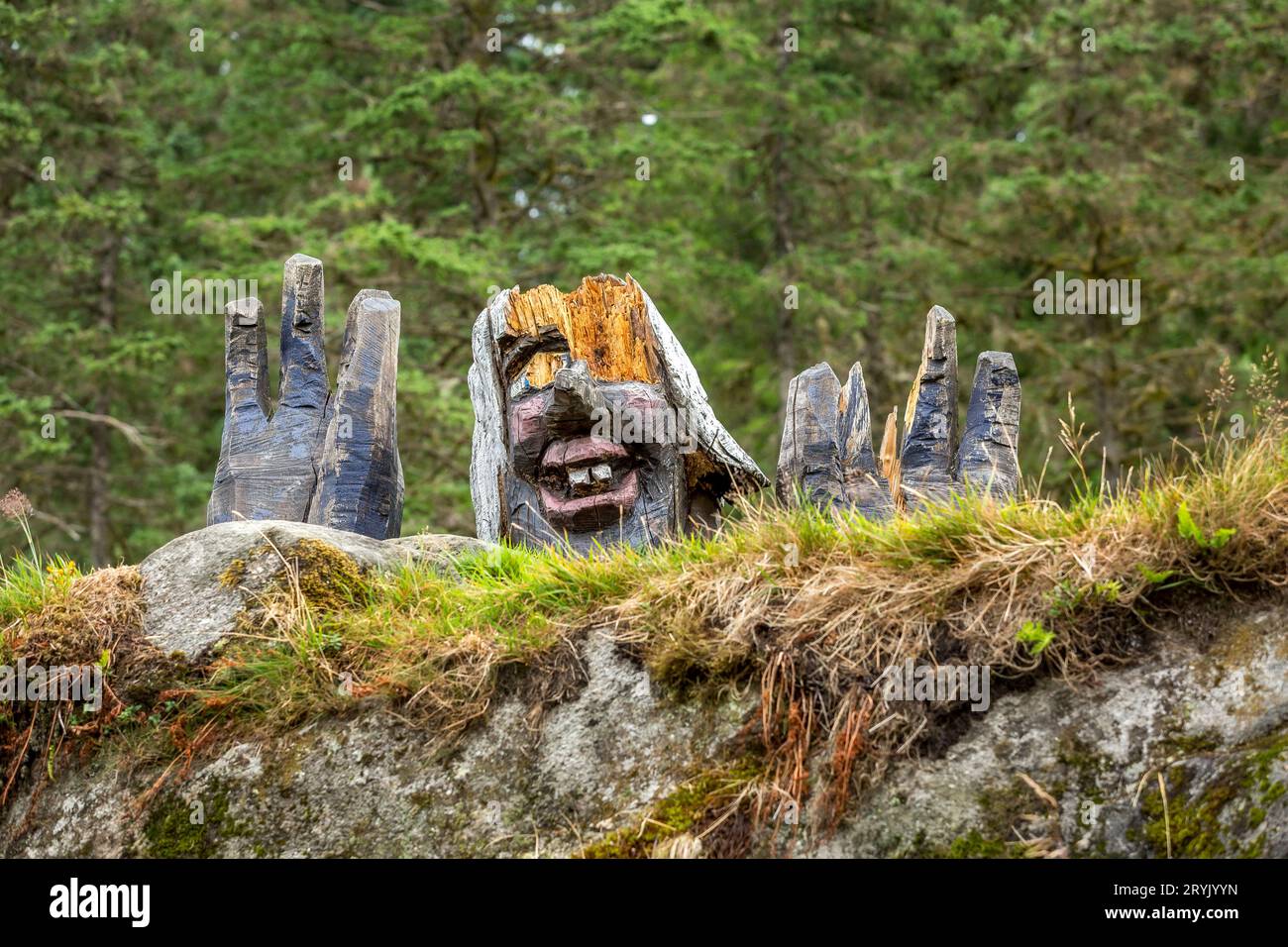 Statue of a traditional troll in Norway Stock Photo - Alamy