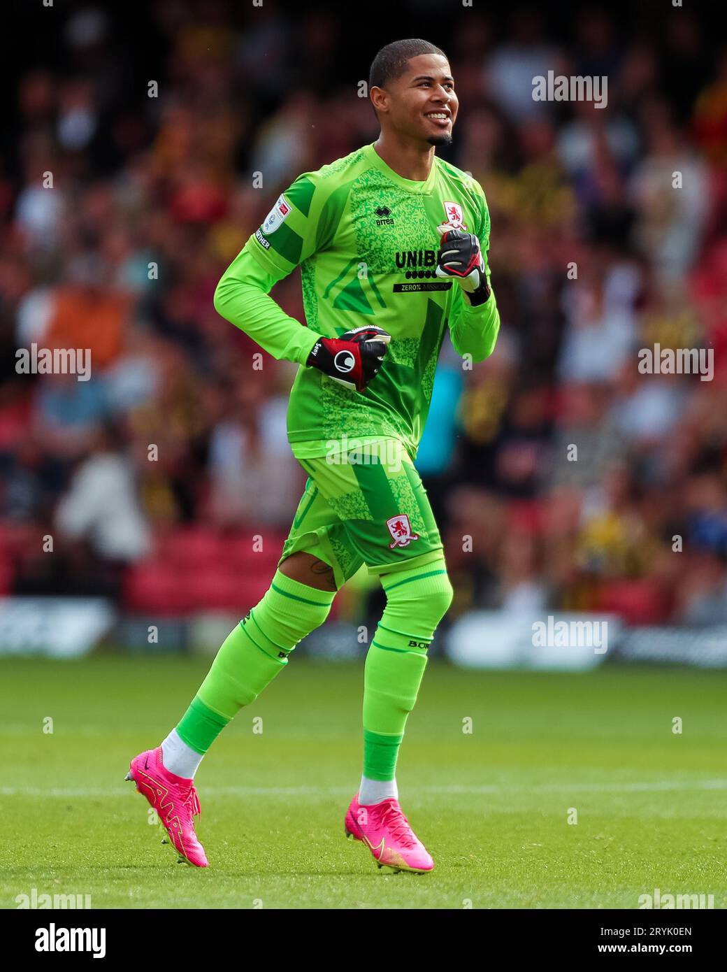 Middlesbrough goalkeeper Seny Dieng during the Sky Bet Championship ...