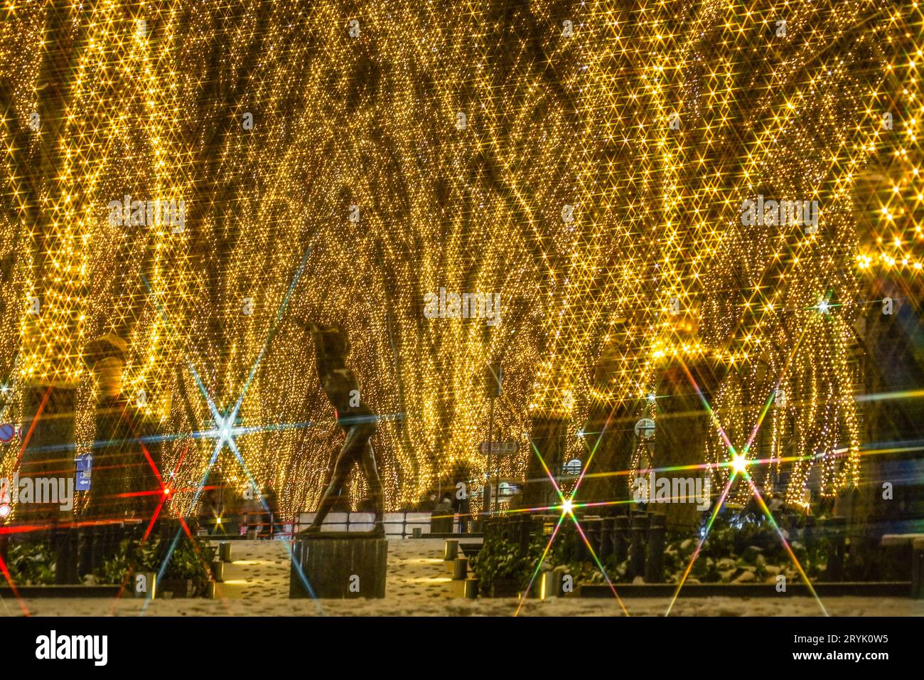 Illumination of the pageant of Sendai light Stock Photo - Alamy