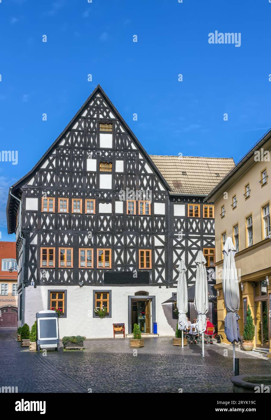 Half-timbered house in Erfurt , Germany Stock Photo - Alamy