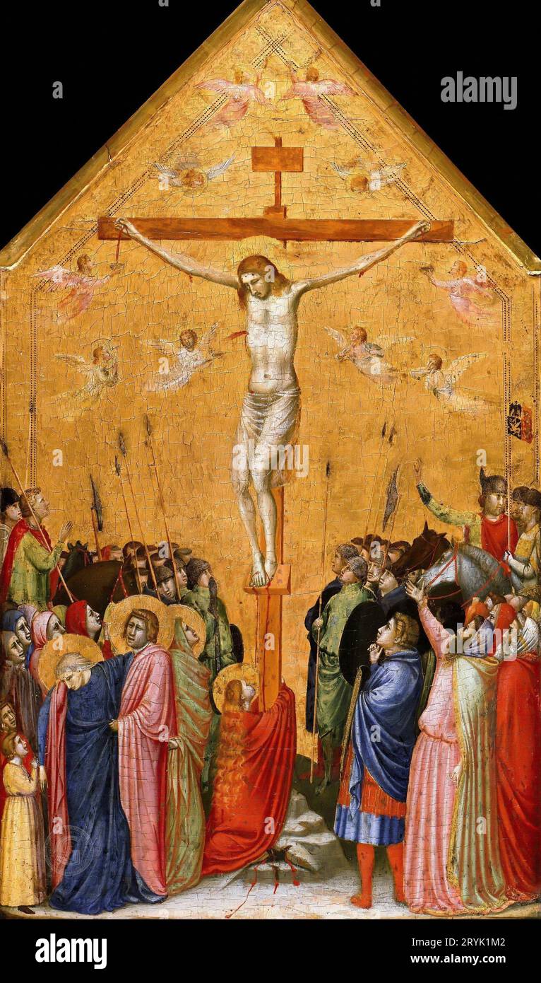 Giotto di Bondone (c.1270-1337) - The Crucifixion c.1315. 59x36 Stock Photo - Alamy