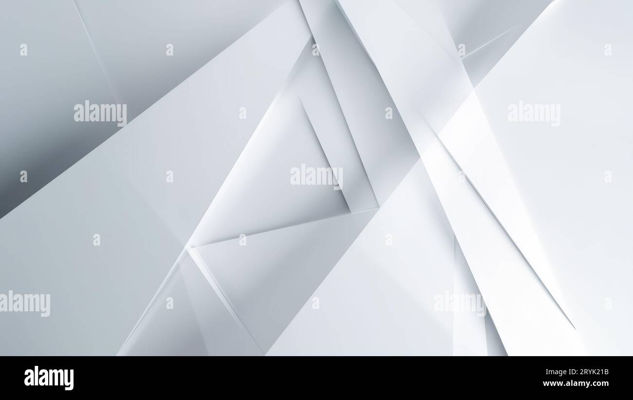 3D Abstract White Background Stock Photo - Alamy