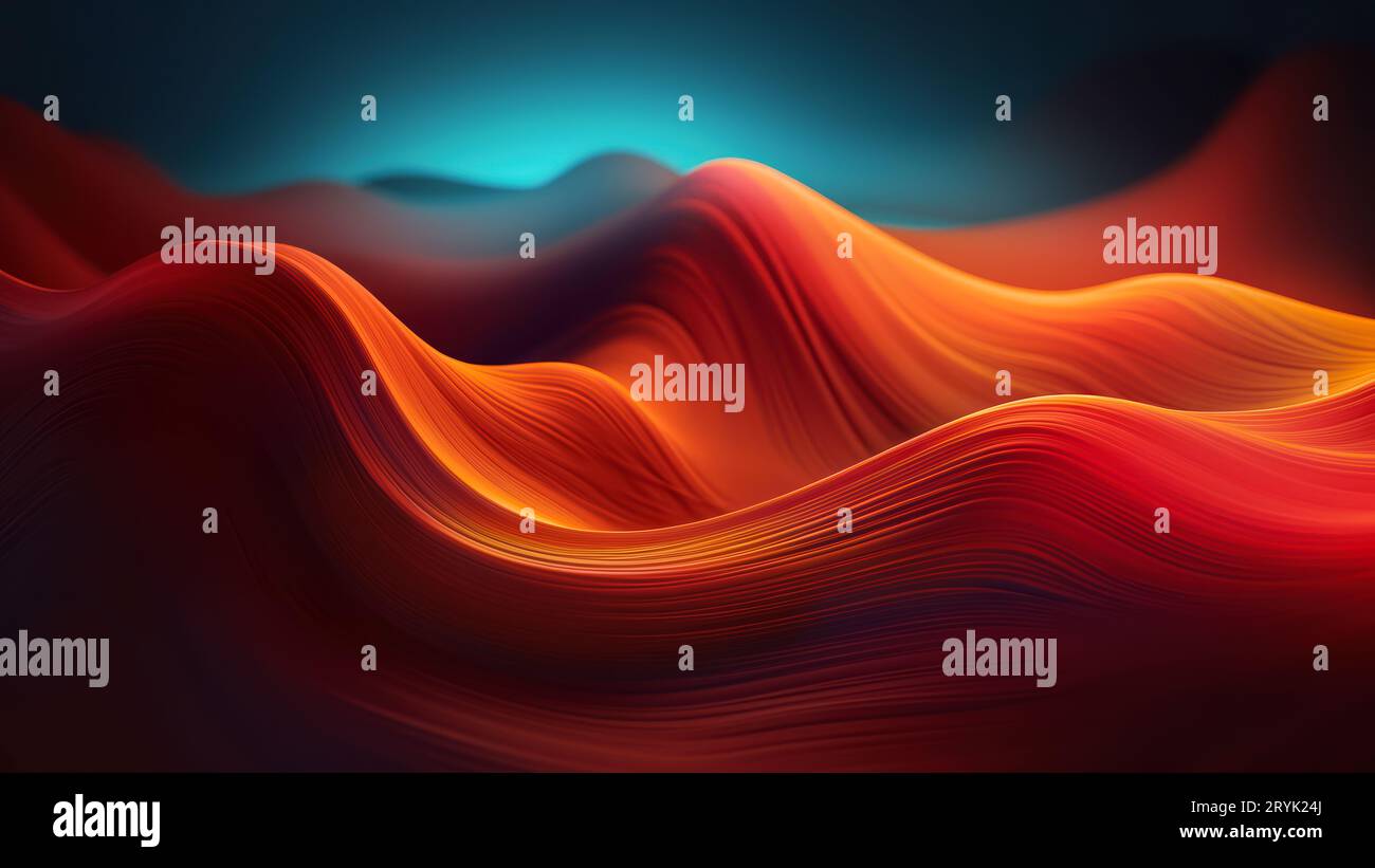 Dynamic abstract landscape hi-res stock photography and images - Alamy
