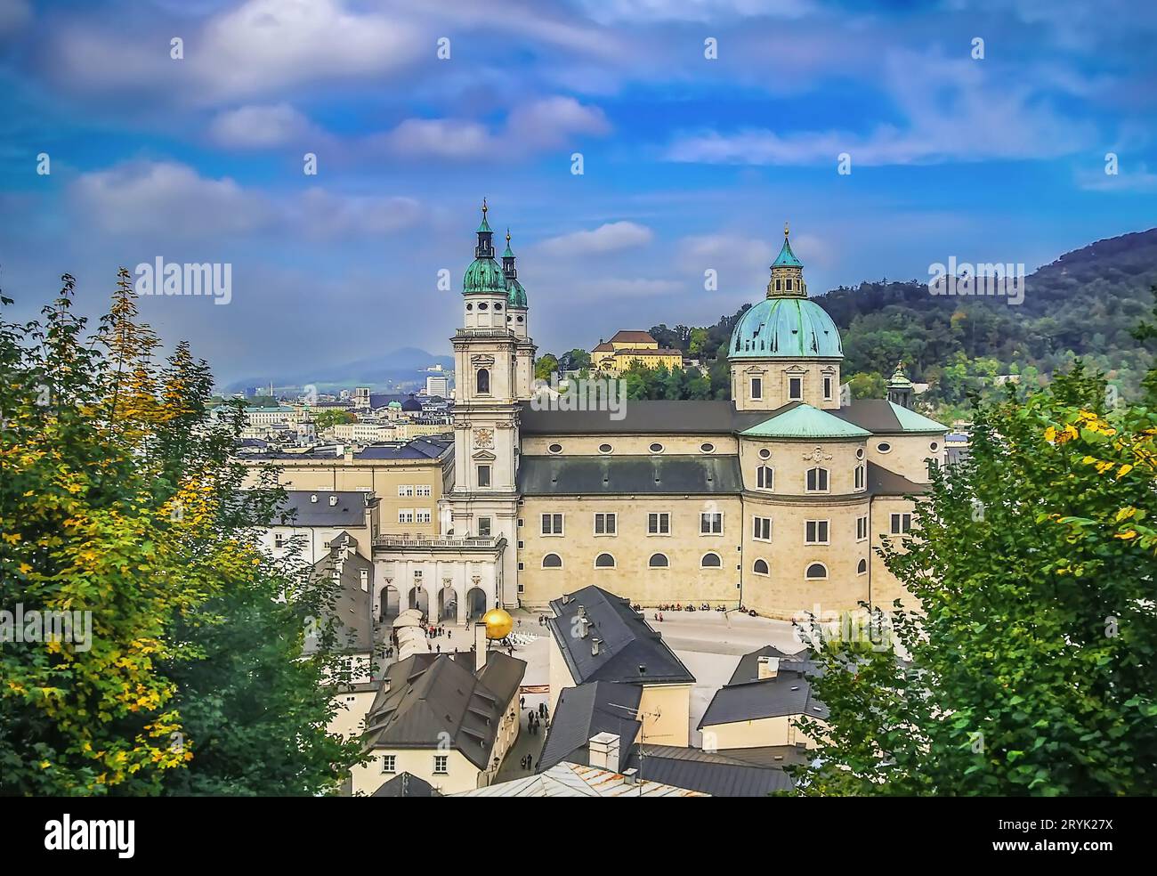 Old town salzburg cathedral hi-res stock photography and images - Alamy