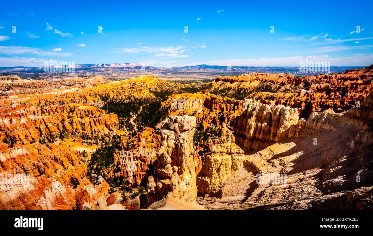 Spectacular colors of the Hoodoos in the Amphitheater at sunrise at ...