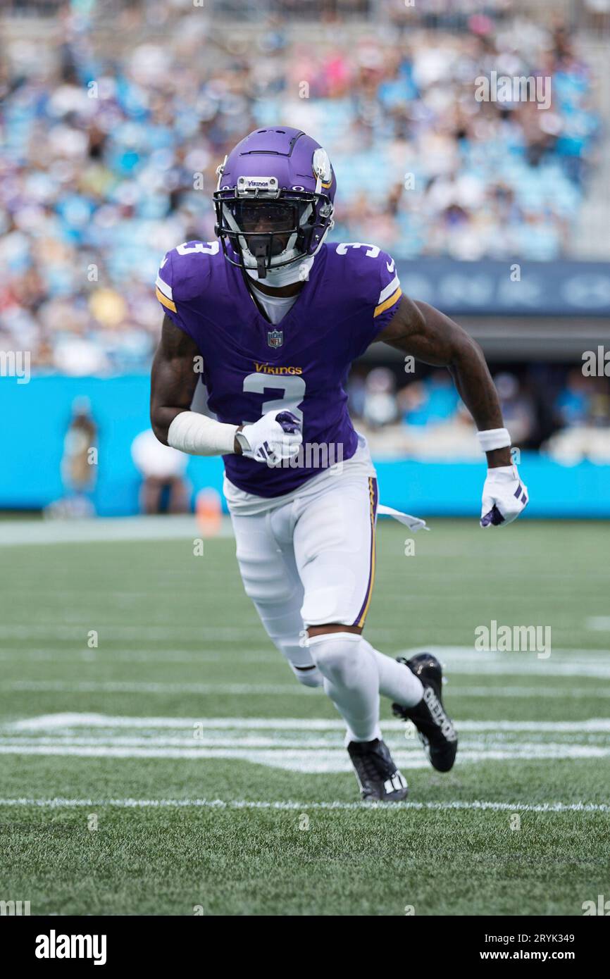 Minnesota Vikings wide receiver Jordan Addison (3) runs a route during ...