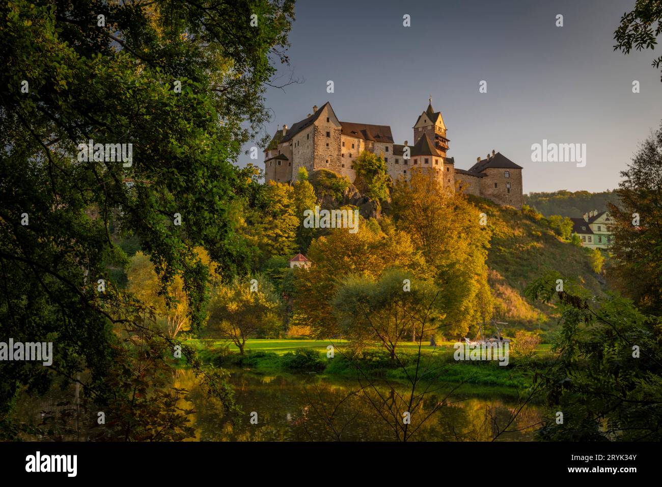 Loket castle on rock hi-res stock photography and images - Alamy