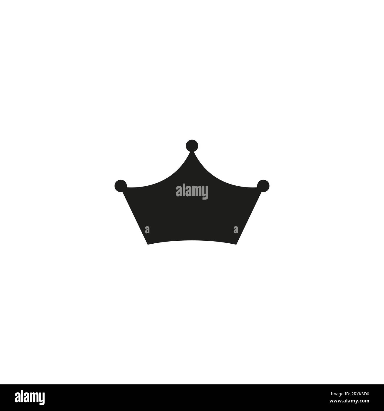 Black Crown icon on white. Vector illustration Stock Vector Image & Art ...