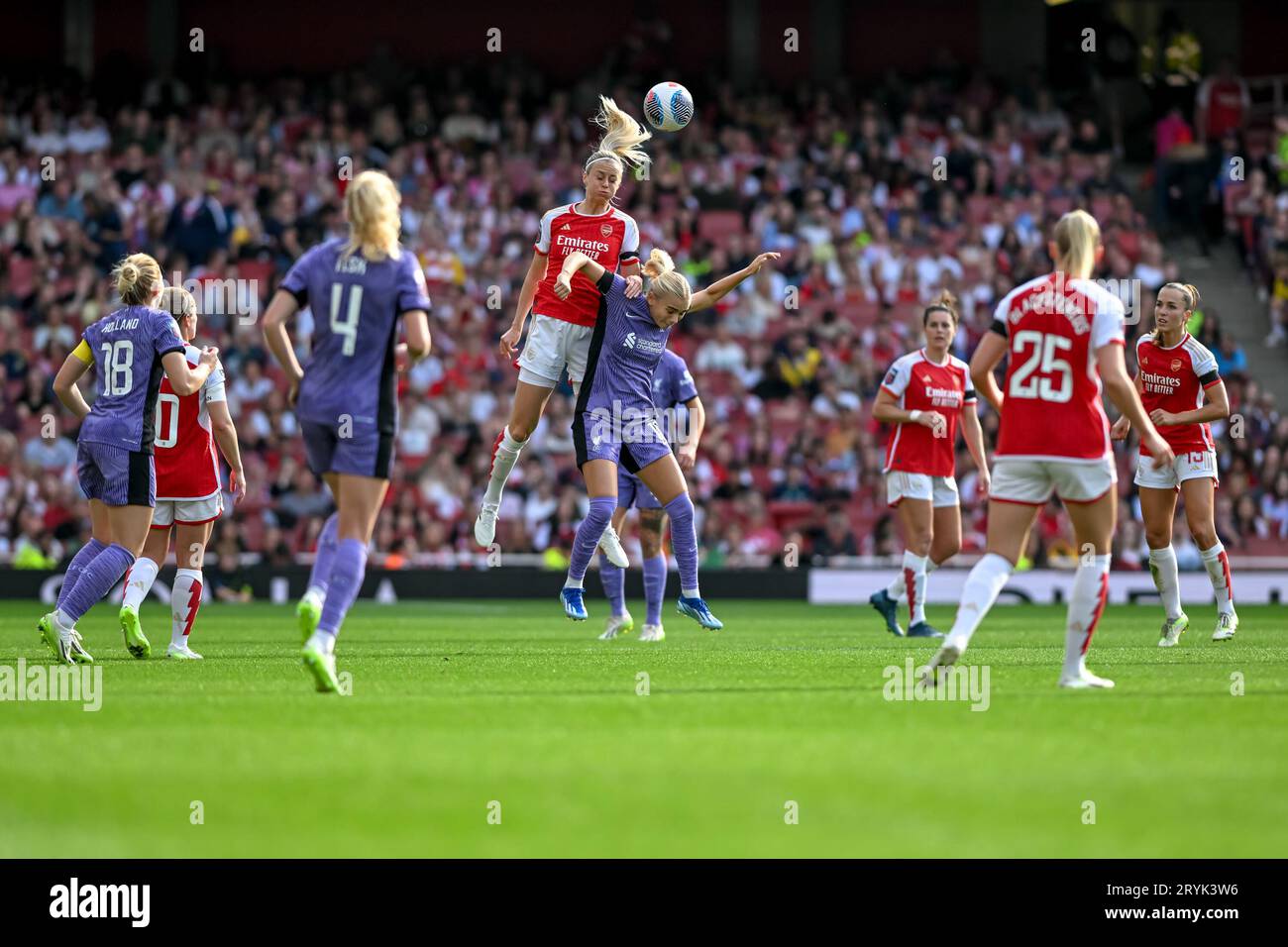 London, England on 1 October 2023. Amanda Ilestedt of Arsenal Women ...