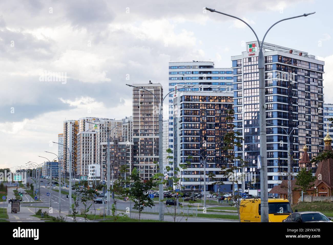 Minsk, Belarus - 9 september, 2023: Minsk World district landscape Stock Photo - Alamy