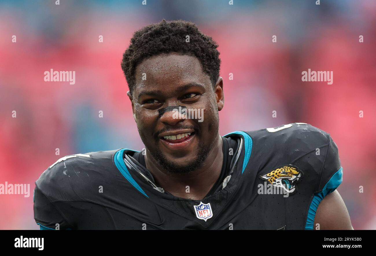 Jacksonville Jaguars’ Folorunso Fatukasi during the NFL International ...